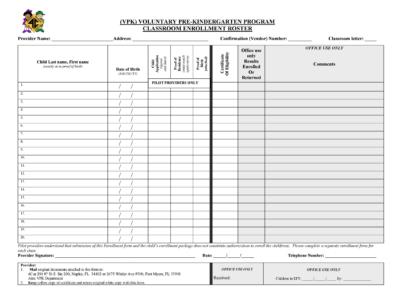 46 Class Roster Templates [& Class List Examples]
