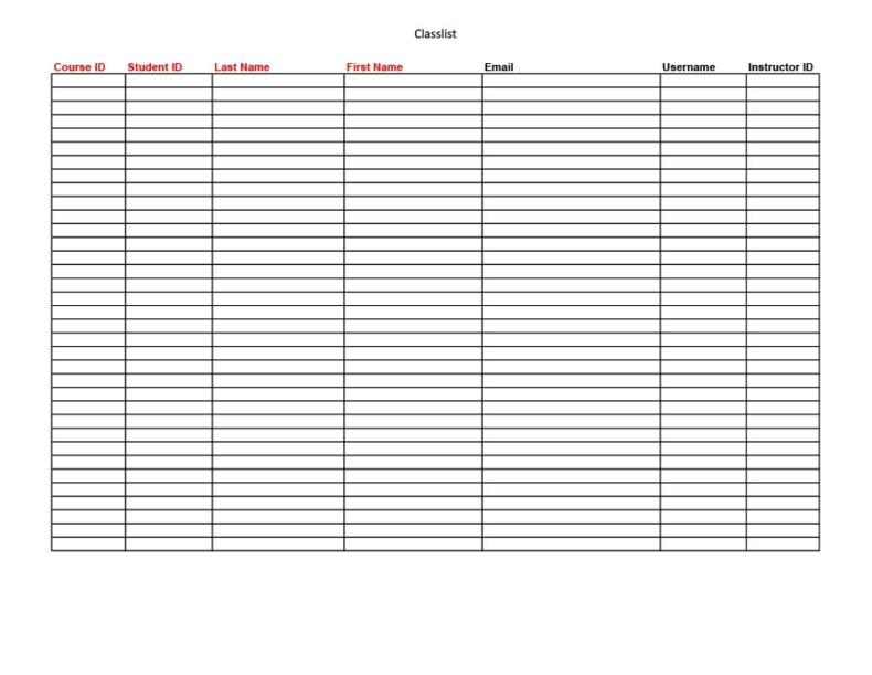 46 Class Roster Templates [& Class List Examples]