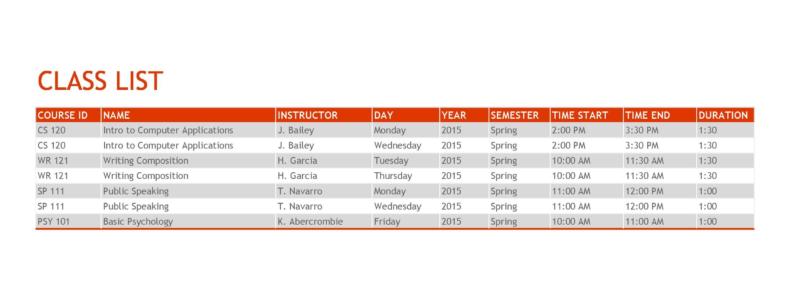 46 Class Roster Templates [& Class List Examples]