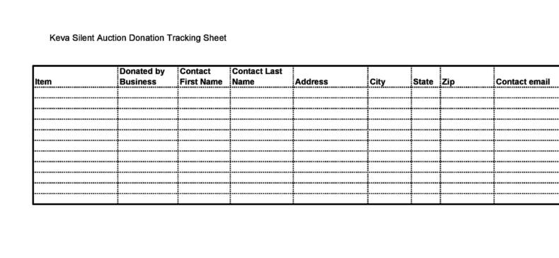 34 Professional Donation & Fundraiser Tracker Templates ᐅ TemplateLab