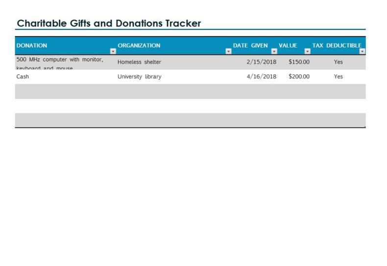 34 Professional Donation & Fundraiser Tracker Templates ᐅ TemplateLab