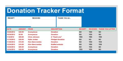 34 Professional Donation & Fundraiser Tracker Templates ᐅ TemplateLab
