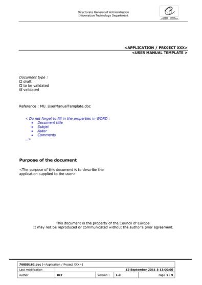 40 Free Instruction Manual Templates [Operation / User Manual]