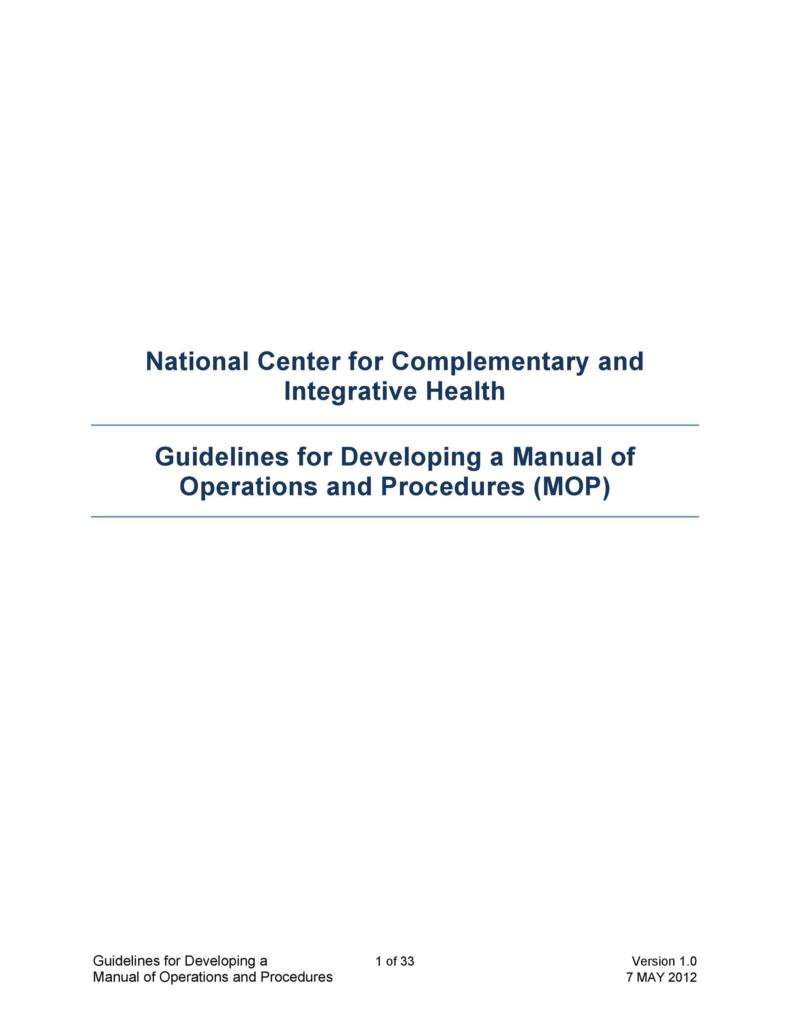 40 Free Instruction Manual Templates [Operation / User Manual]