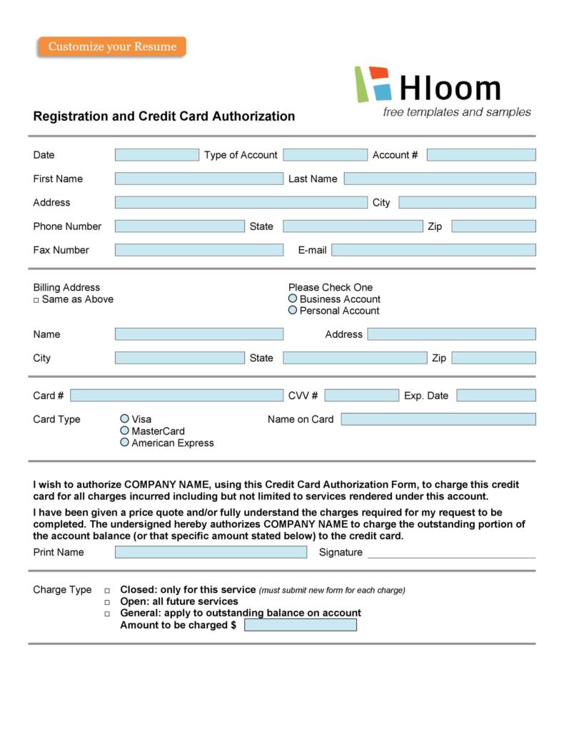 43 Credit Card Authorization Forms Templates {Ready-to-Use}