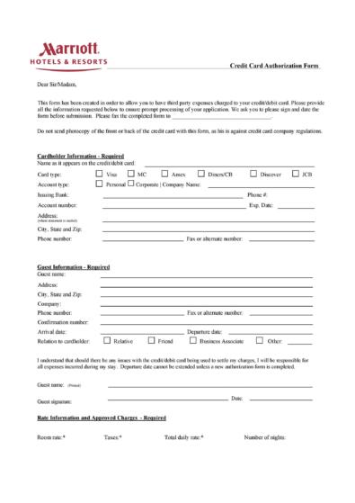 43 Credit Card Authorization Forms Templates {Ready-to-Use}