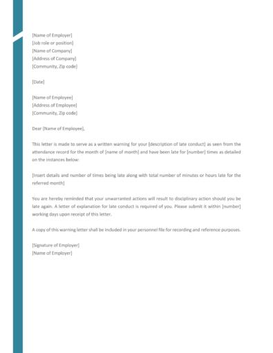 49 cartas de advertencia profesionales (plantillas gratuitas) - Mundo ...