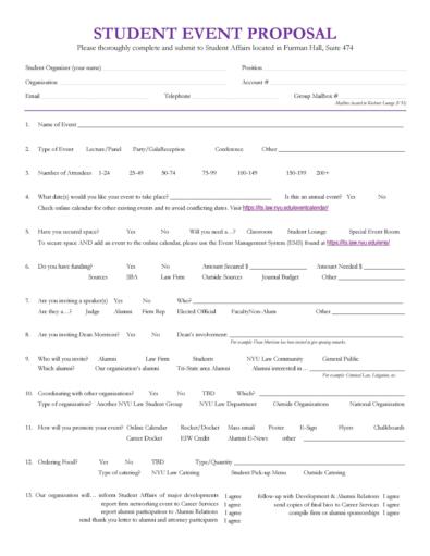 38 Best Event Proposal Templates & Free Examples ᐅ TemplateLab