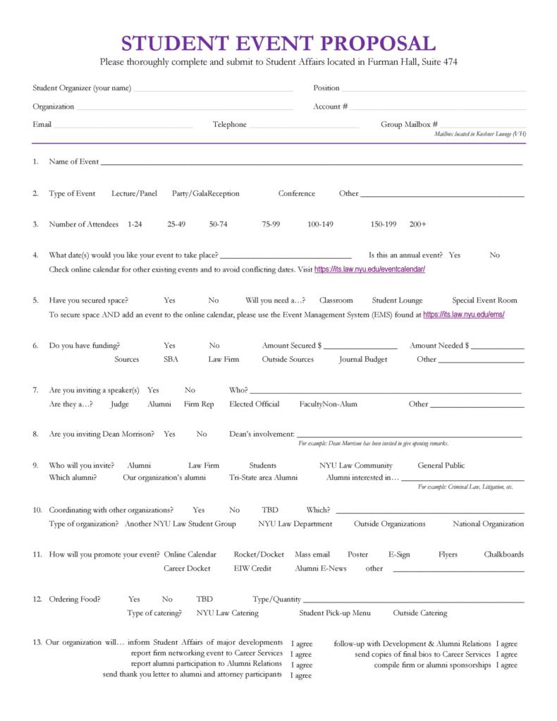 38 Best Event Proposal Templates & Free Examples ᐅ TemplateLab