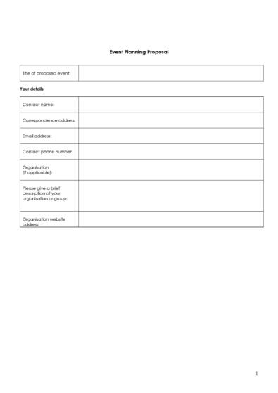 38 Best Event Proposal Templates & Free Examples ᐅ TemplateLab