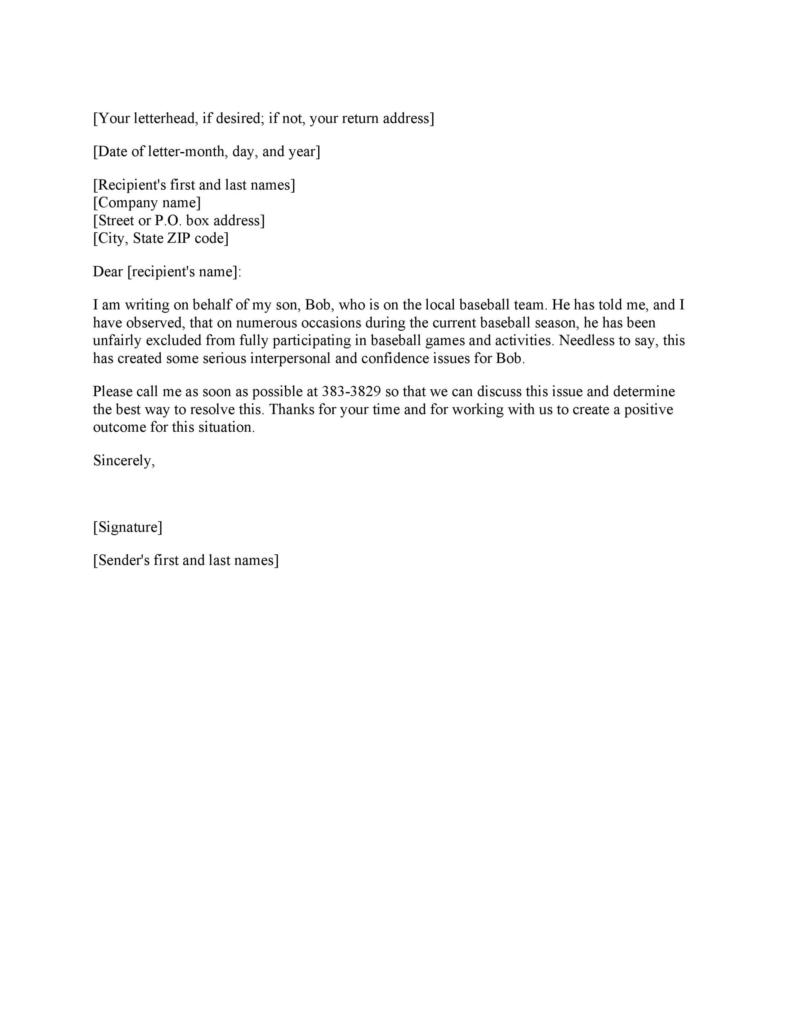 37 Editable Grievance Letters (Tips & Free Samples) ᐅ TemplateLab