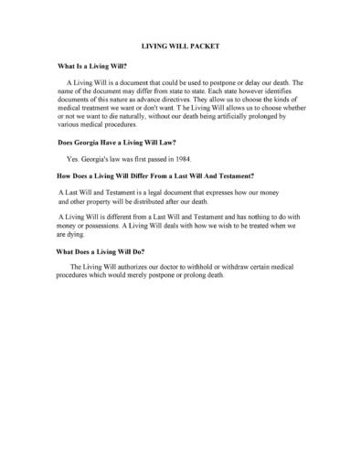 50 Free Living Will Templates & Forms [Word] ᐅ TemplateLab