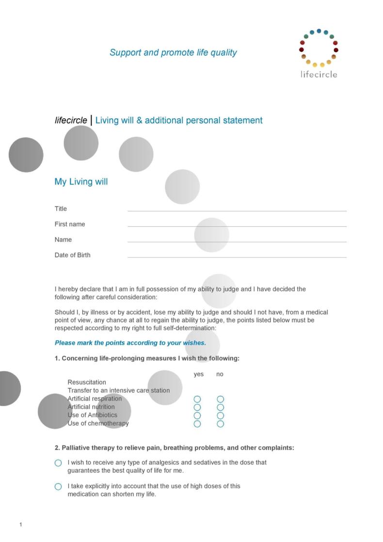 50 Free Living Will Templates & Forms [Word] ᐅ TemplateLab