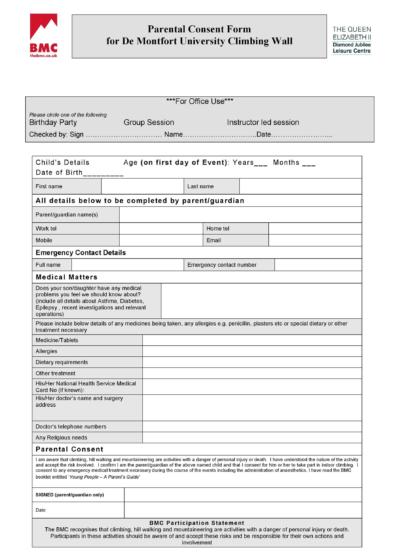 50 Printable Parental Consent Form & Templates ᐅ TemplateLab