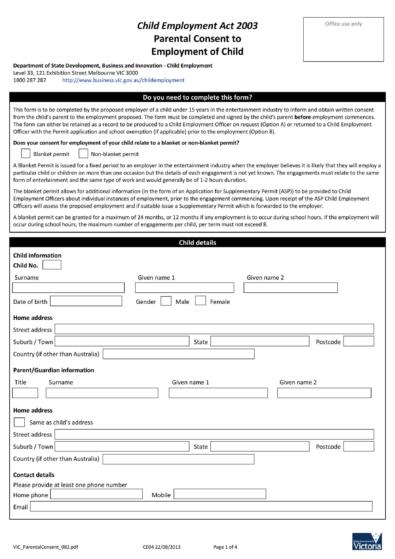 50 Printable Parental Consent Form & Templates ᐅ TemplateLab