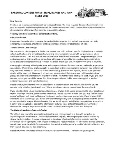 50 Printable Parental Consent Form & Templates ᐅ TemplateLab