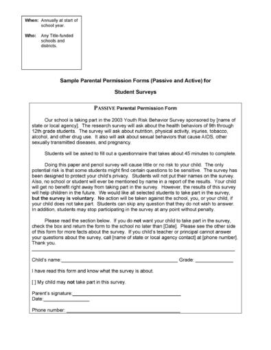 50 Printable Parental Consent Form & Templates ᐅ TemplateLab