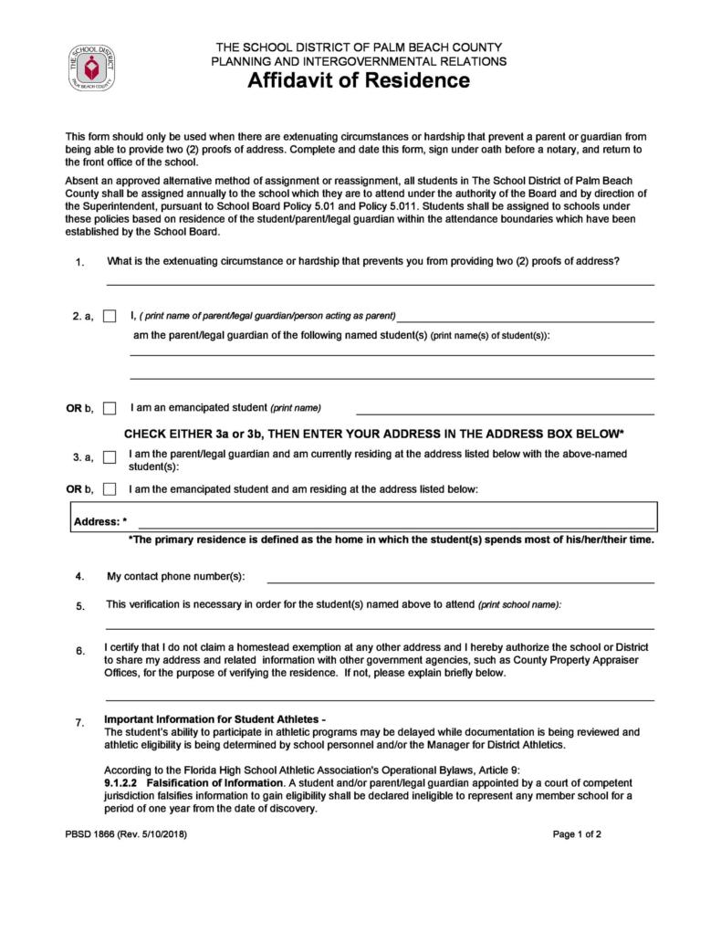 36 Proof Of Residency Letters (from Family Member / Landlord) ᐅ TemplateLab