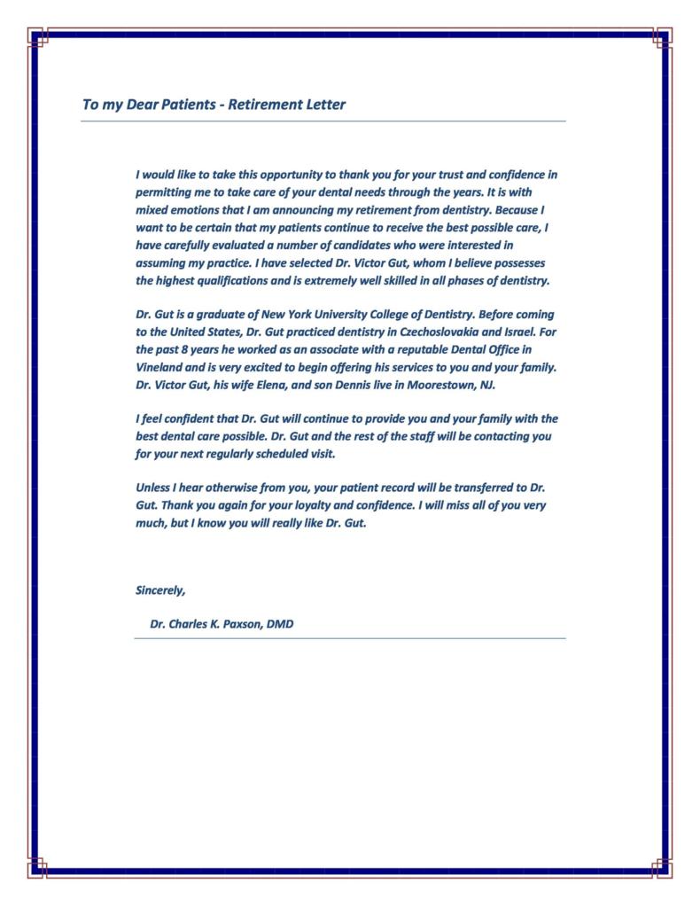 38 Professional Retirement Announcement Letters & Emails ᐅ TemplateLab