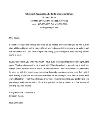 38 Professional Retirement Announcement Letters & Emails ᐅ TemplateLab