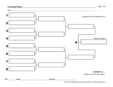 34 Blank Tournament Bracket Templates (&100% FREE) ᐅ TemplateLab