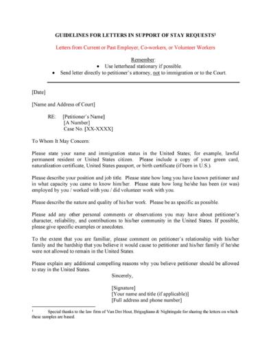 36 Free Immigration Letters (Character Reference Letters for Immigration)