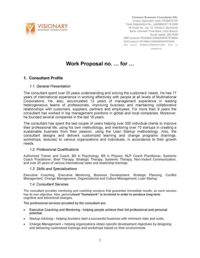43 Best Job Proposal Templates (Free Download) ᐅ TemplateLab