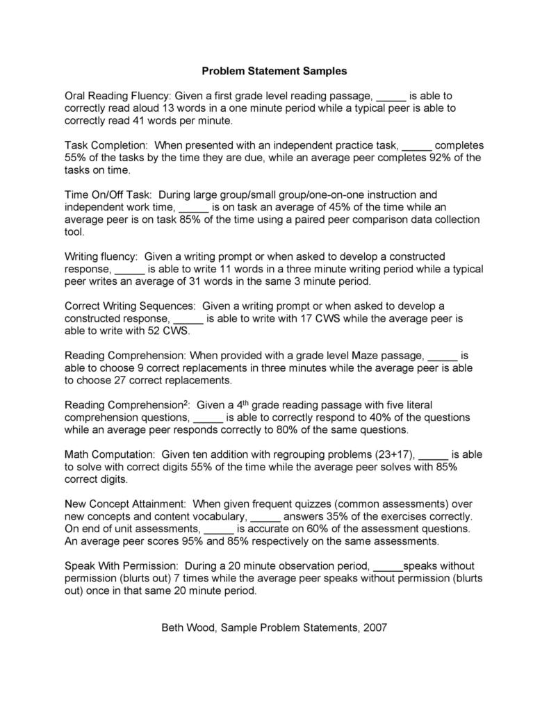 50 Printable Problem Statement Templates (MS Word) ᐅ TemplateLab