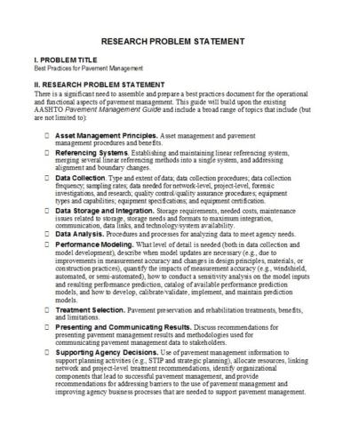 50 Printable Problem Statement Templates (MS Word) ᐅ TemplateLab
