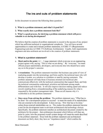 50 Printable Problem Statement Templates (MS Word) ᐅ TemplateLab