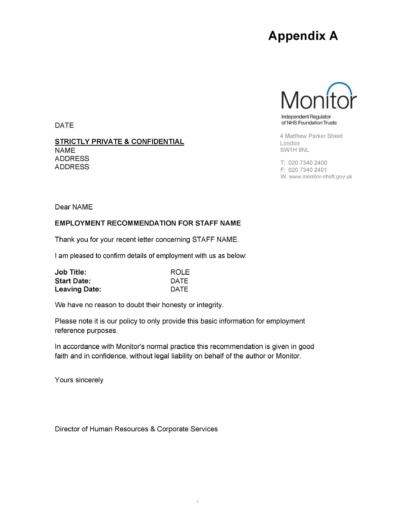 50 Best Recommendation Letters For Employee From Manager