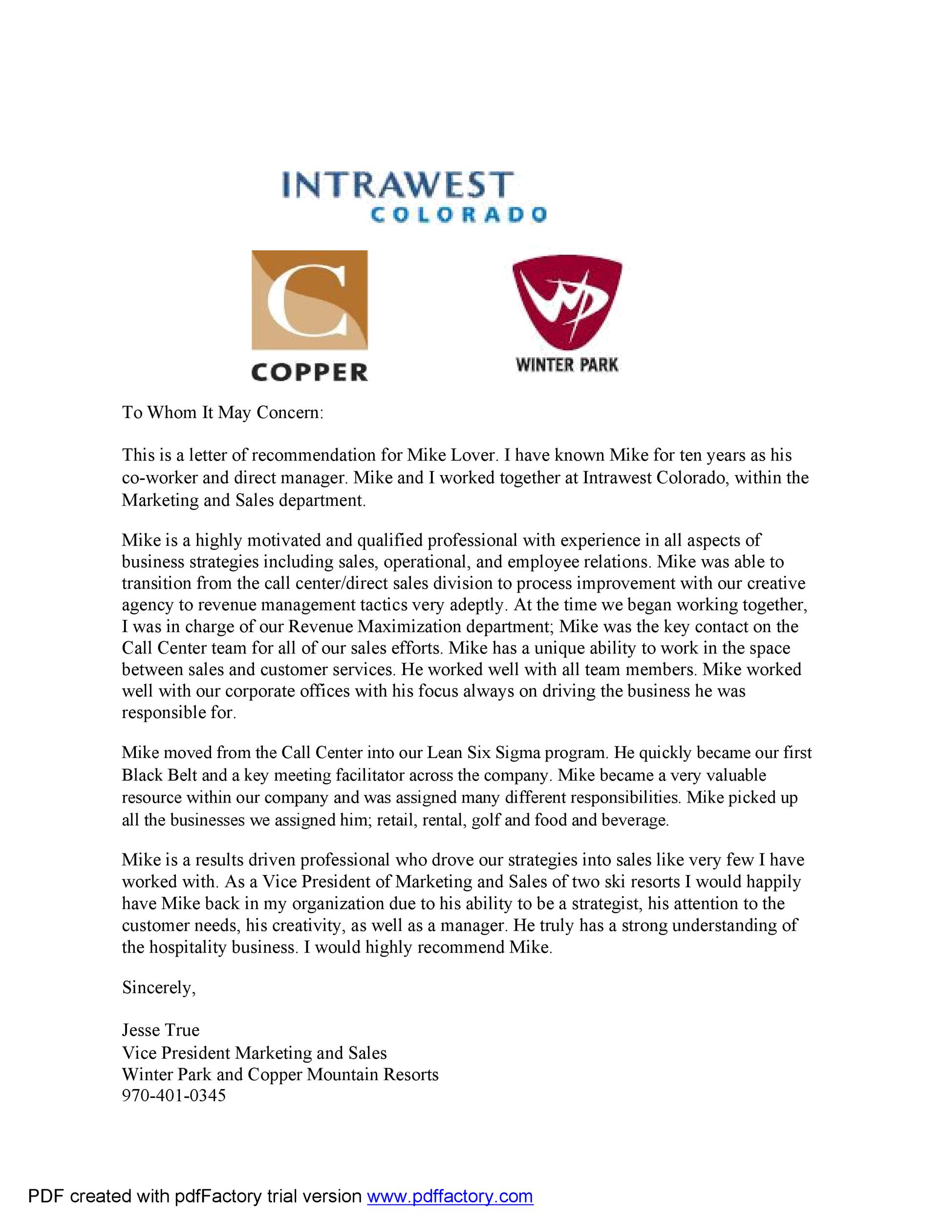 50 Best Recommendation Letters For Employee From Manager 50 Best Recommendation Letters For Employee From Manager