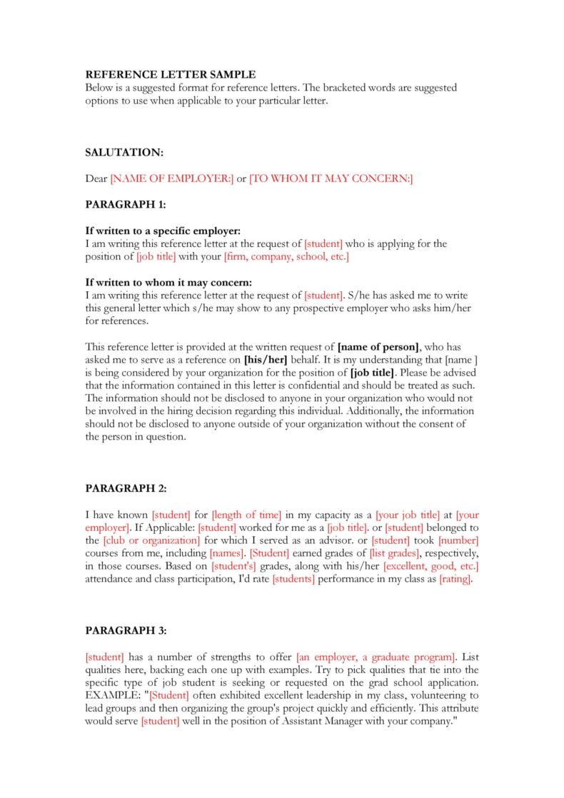 50 Best Recommendation Letters For Employee From Manager