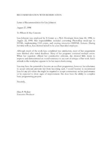 50 Best Recommendation Letters For Employee From Manager