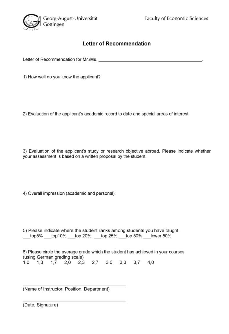 50 Amazing Recommendation Letters For Student From Teacher