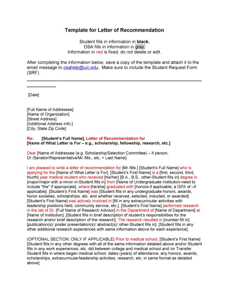 50 Amazing Recommendation Letters For Student From Teacher