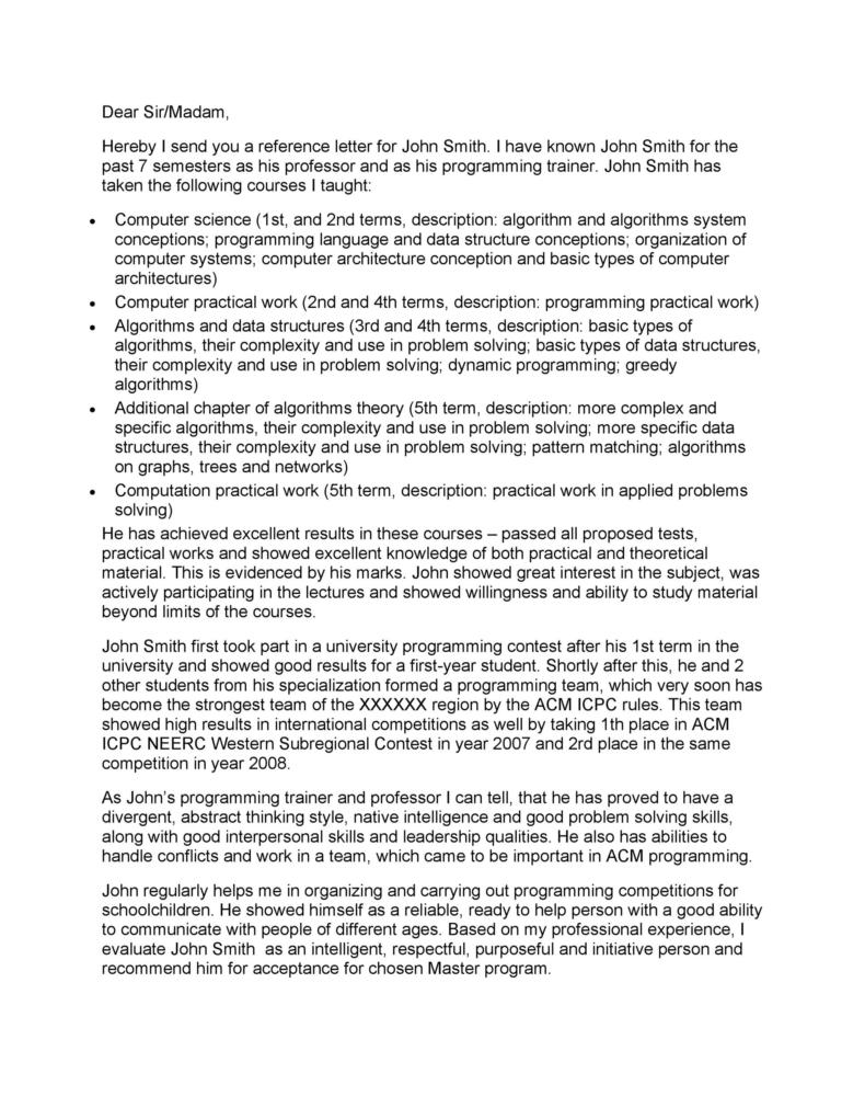 50 Amazing Recommendation Letters For Student From Teacher