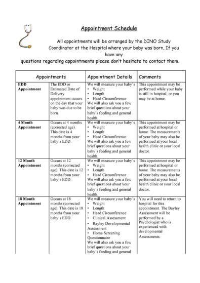 50+ Printable Appointment Schedule Templates [& Appointment Calendars]