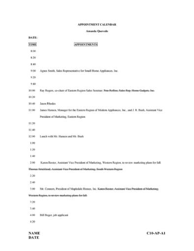 50+ Printable Appointment Schedule Templates [& Appointment Calendars]