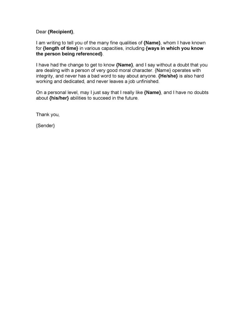 38 Free Character Witness Letters (Examples + Tips) ᐅ TemplateLab