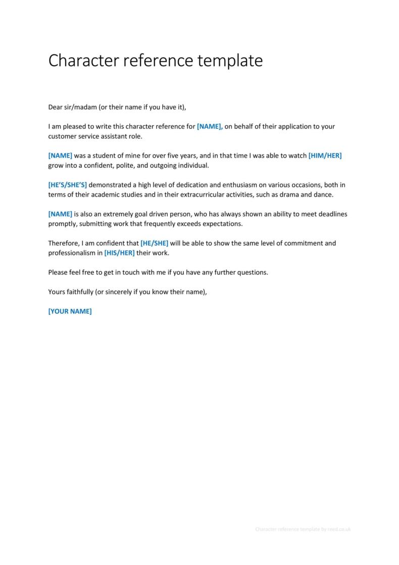 38 Free Character Witness Letters (Examples + Tips) ᐅ TemplateLab