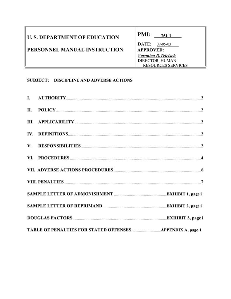 50 Effective Letters of Reprimand Templates (MS Word) ᐅ TemplateLab