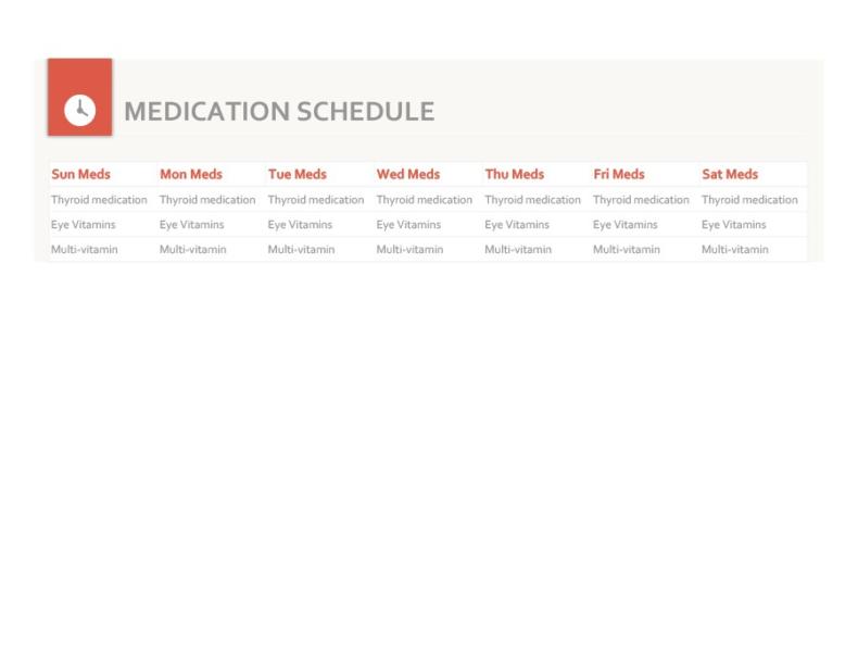 40 Great Medication Schedule Templates (+Medication Calendars)