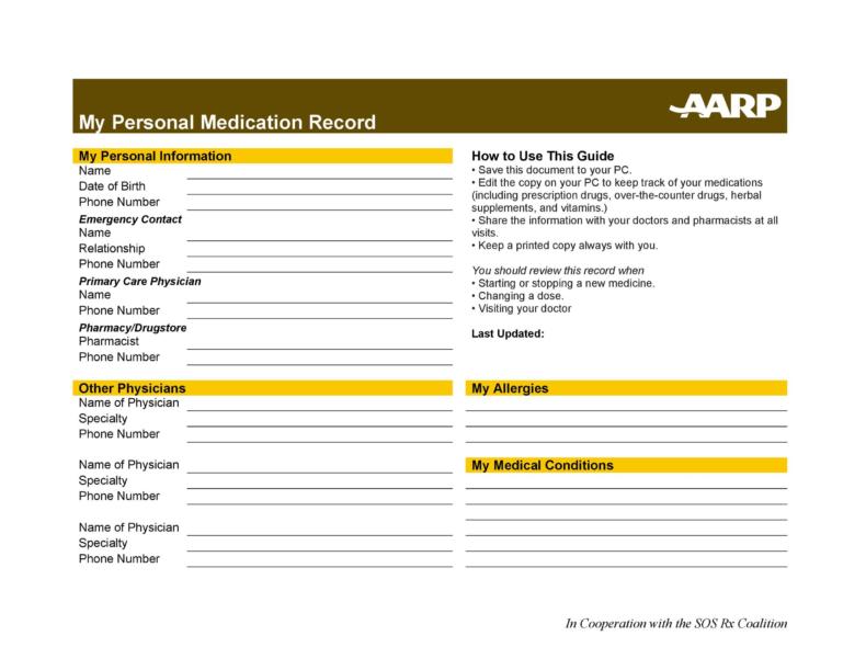 40 Great Medication Schedule Templates (+Medication Calendars)