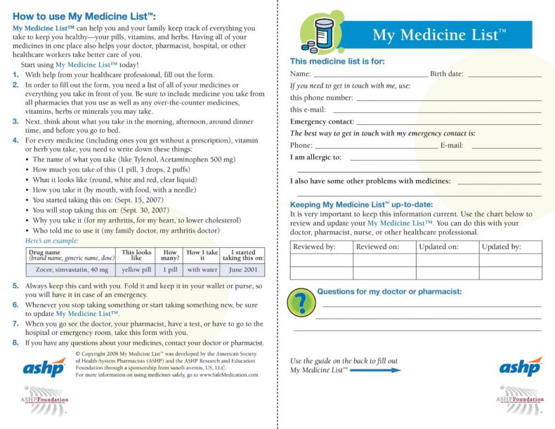 40 Great Medication Schedule Templates (+Medication Calendars)
