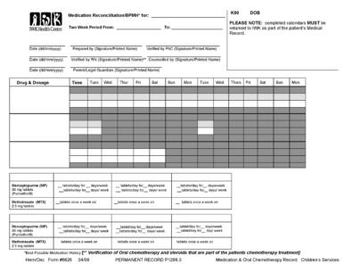 40 Great Medication Schedule Templates (+Medication Calendars)