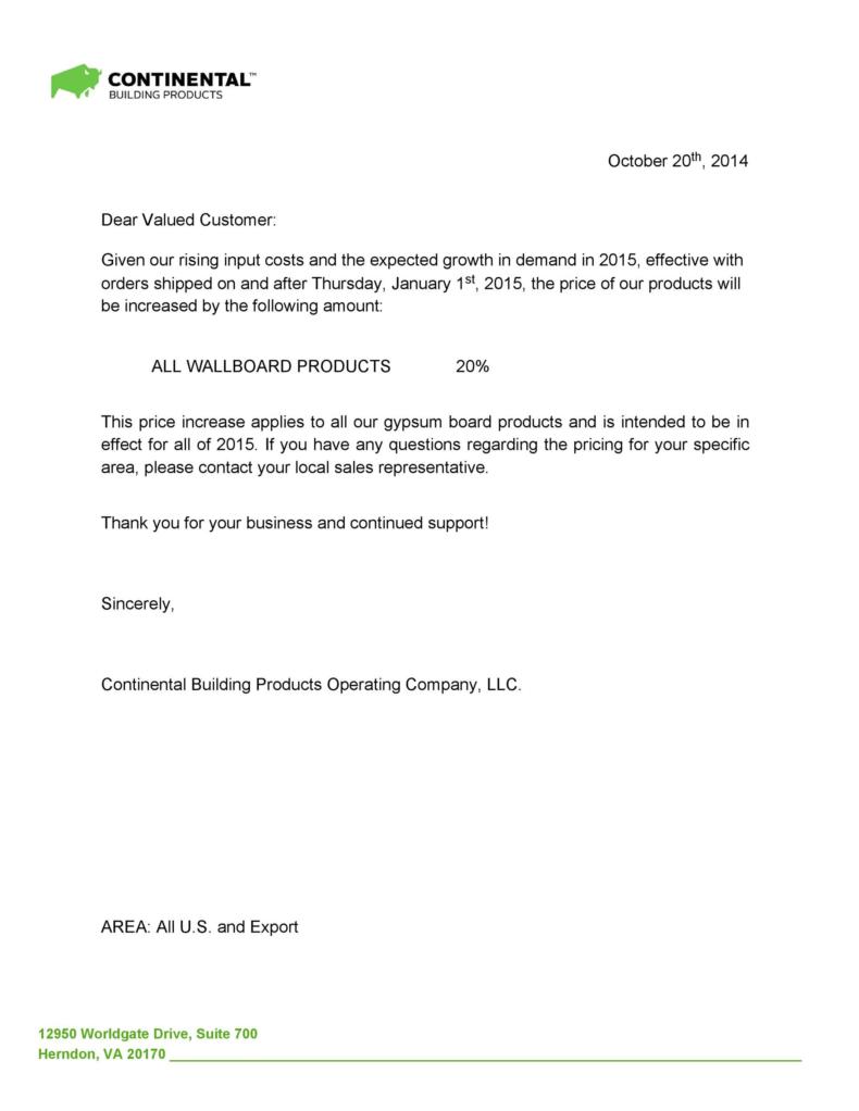 50 Effective Price / Rate Increase Letters (+Tips) ᐅ TemplateLab