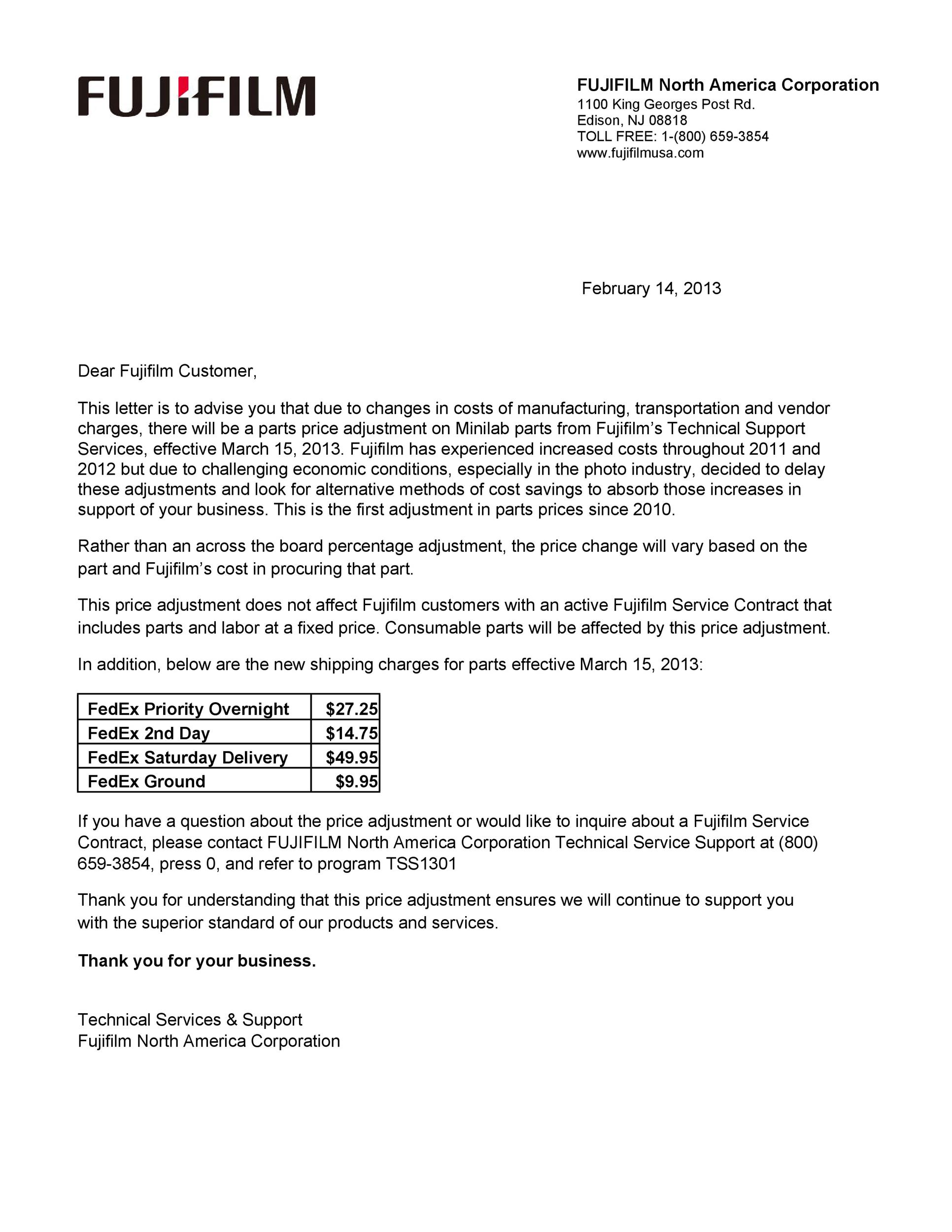 50 Effective Price / Rate Increase Letters (+Tips) ᐅ TemplateLab