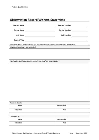 50 Professional Witness Statement Forms & Templates ᐅ TemplateLab