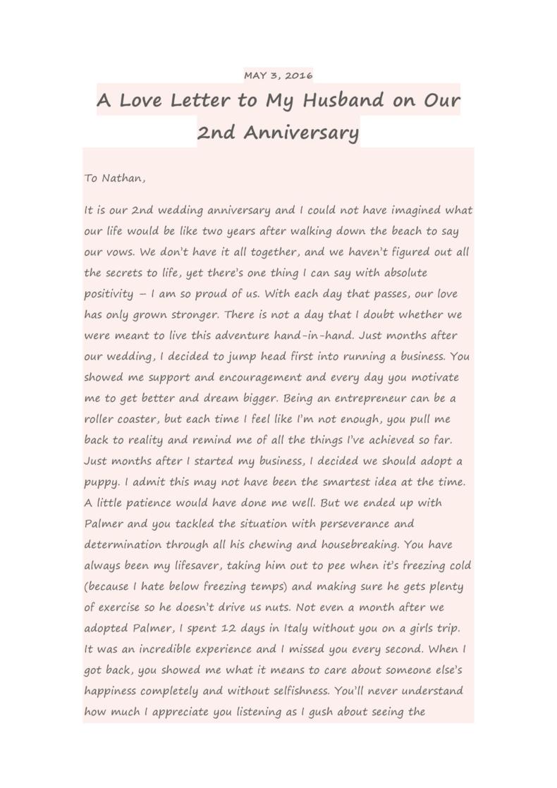 50 Romantic Anniversary Letters (for him or her) ᐅ TemplateLab